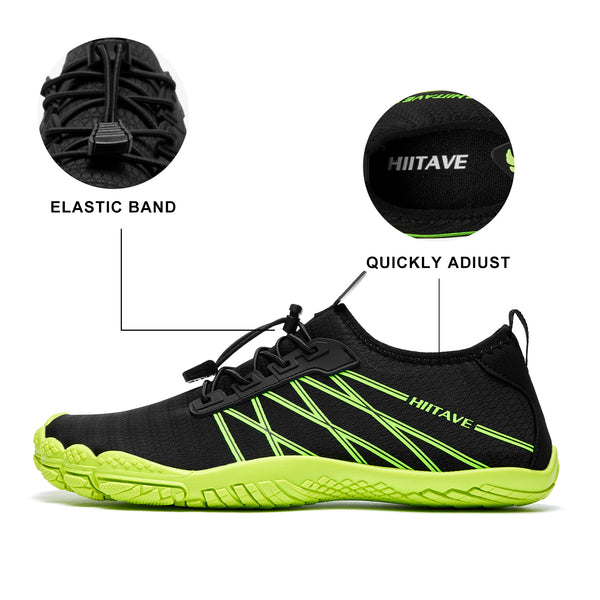 Hiitave Men Barefoot Water Shoes Beach Aqua Socks Quick Dry for Outdoo ...